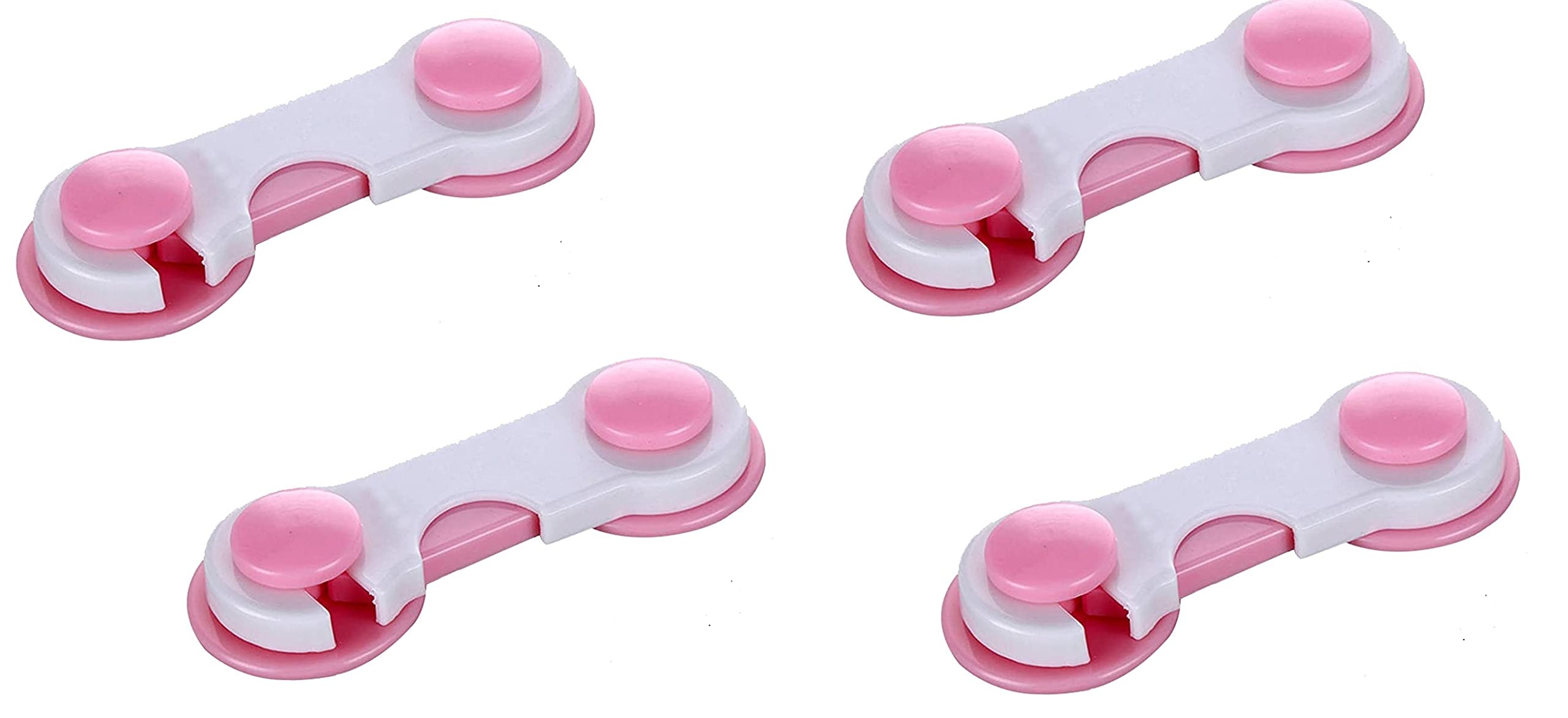 Naughty Guard Baby Cabinet Locks - Secure & Safe Storage Solution (Pink ...