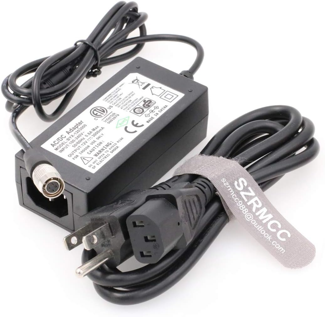 SZRMCC Hirose 4 pin Female AC DC 12V 3A Power Adapter for SmallHD DP7 ...