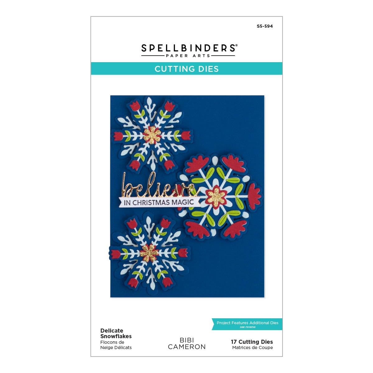 Amazon.com: Spellbinders Delicate Snowflakes Etched Dies, Metal