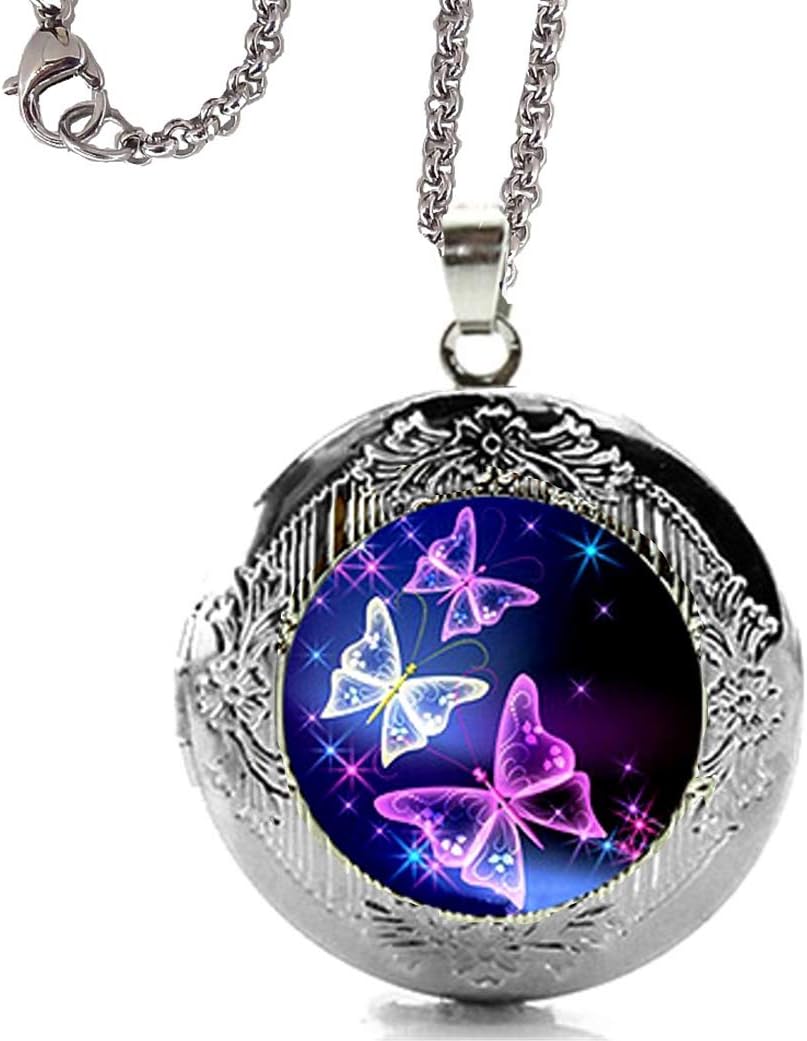 Amazon.com: DianaL Boutique Silver Tone Beautiful Blue and Purple ...