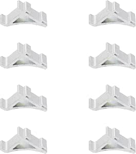 DOITOOL 8pcs Freezer Shelf Clips Refrigerator Support Hooks Aluminium ...