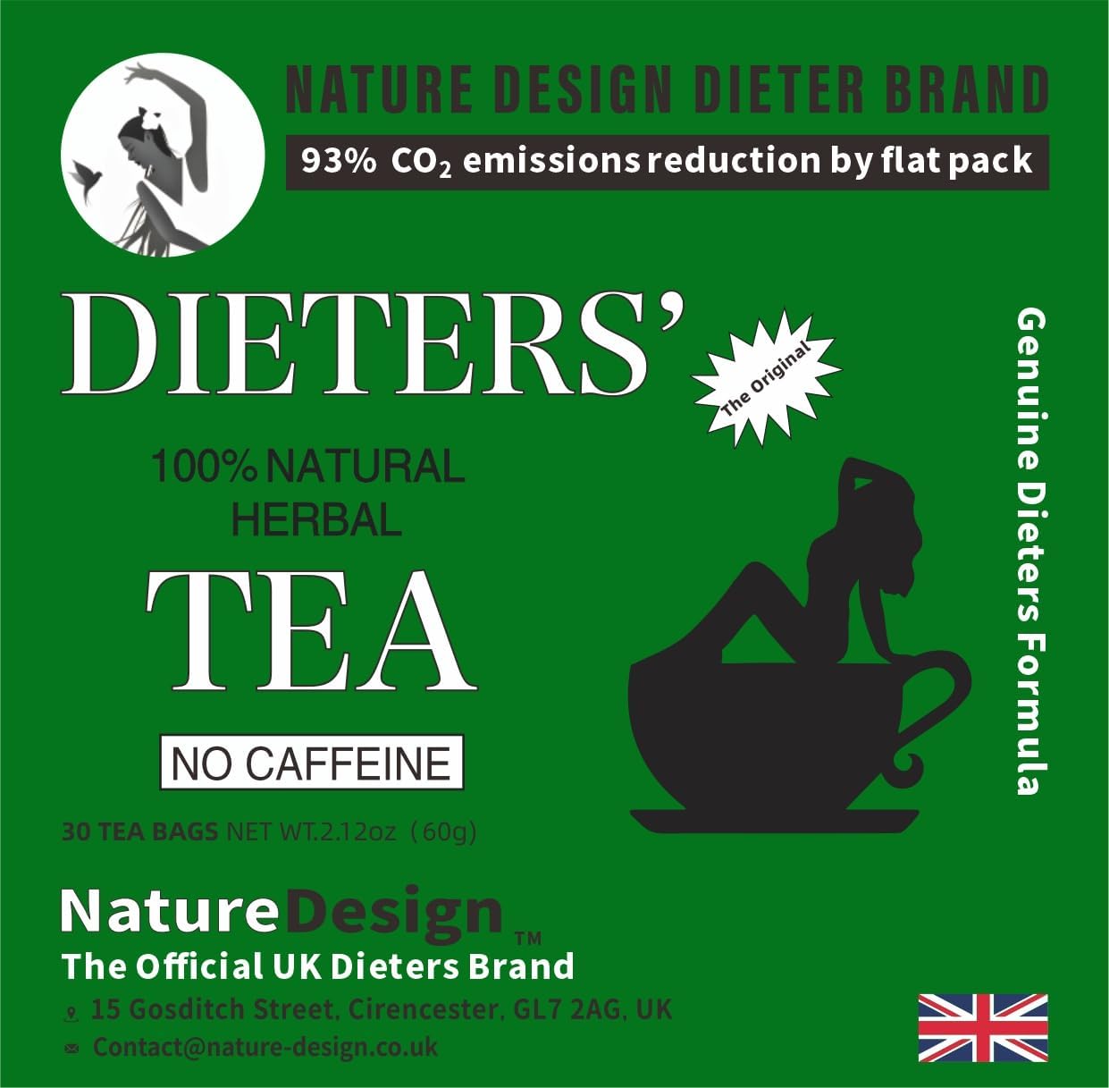 Dieters Tea, Weight Management and Fat Burning tea, Promotes Slimming ...
