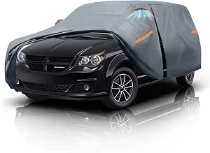 Amazon.com: Minivan Car Car Cover for Dodge Caravan (1996-2020)-Length ...