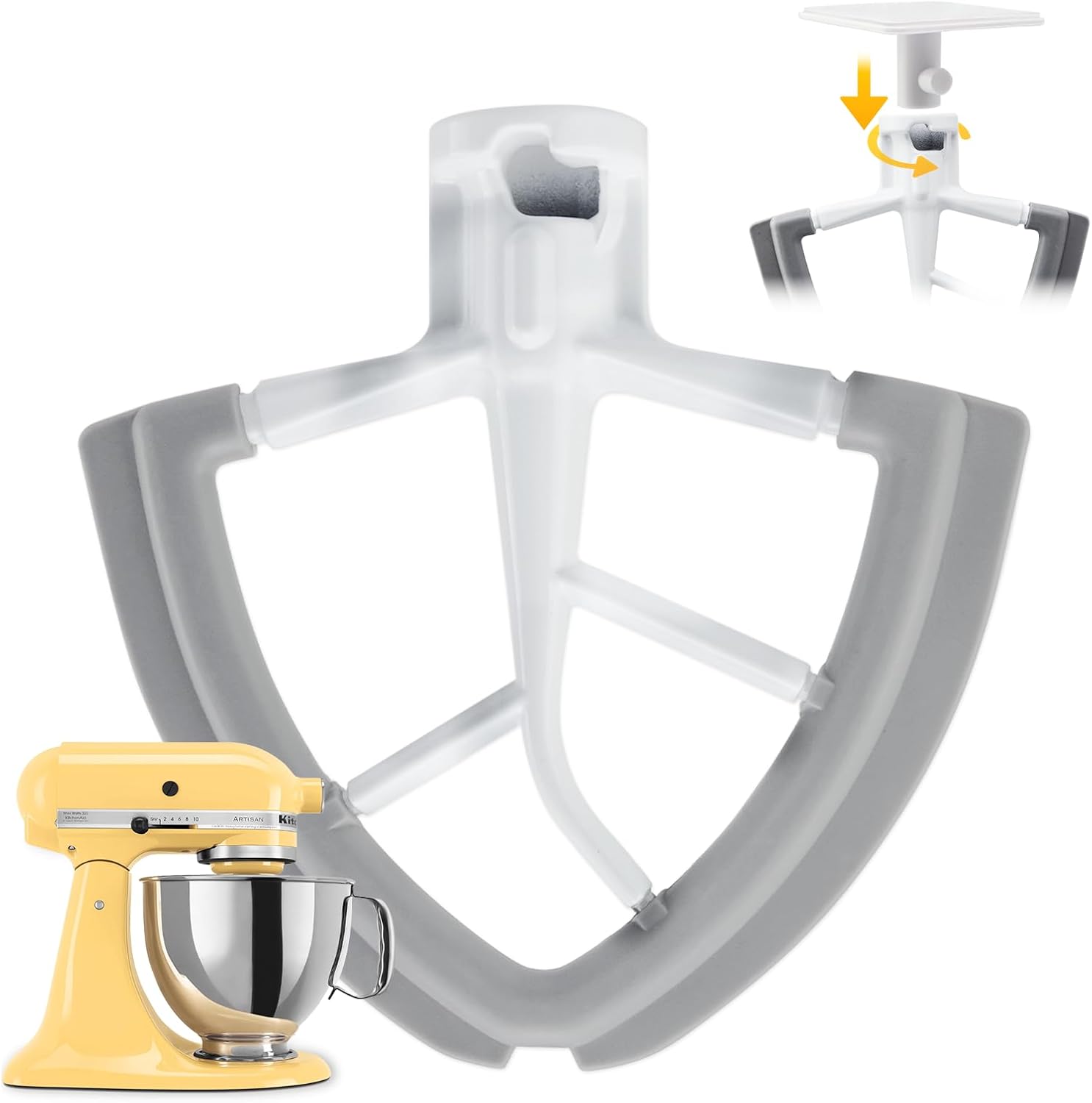 Amazon.com: Flex Edge Beater For Kitchenaid Mixer, 4.5/5 Qt Tilt-Head ...