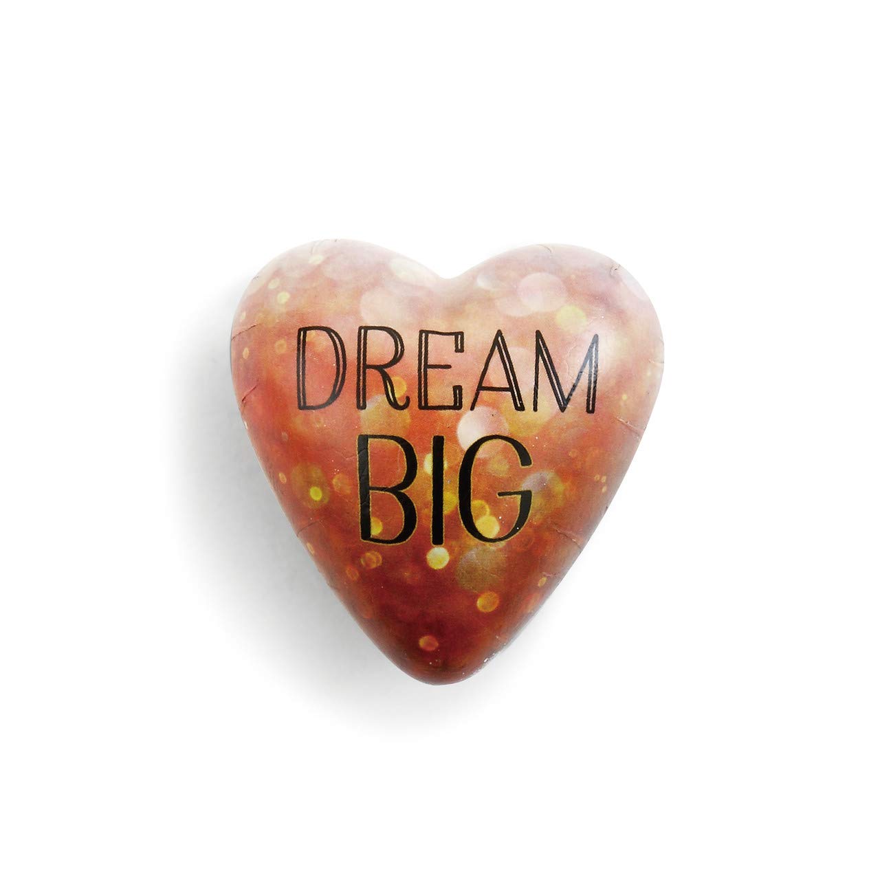 Amazon.com: DEMDACO Dream Big Orange 1.5 x 1.5 Resin Stone Art Hearts ...