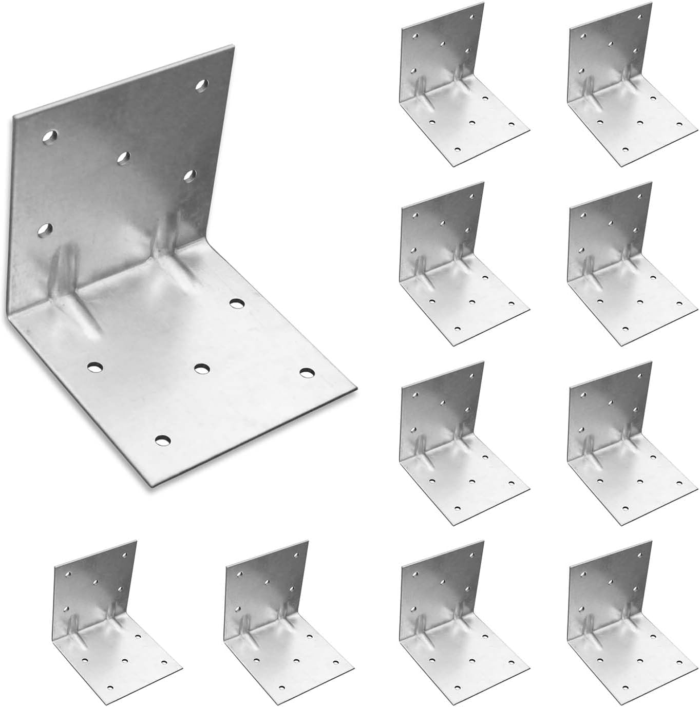 OMIDEAS 10 x Equerre d'assemblage (80 x 80 x 80 x 2) Equerre de ...