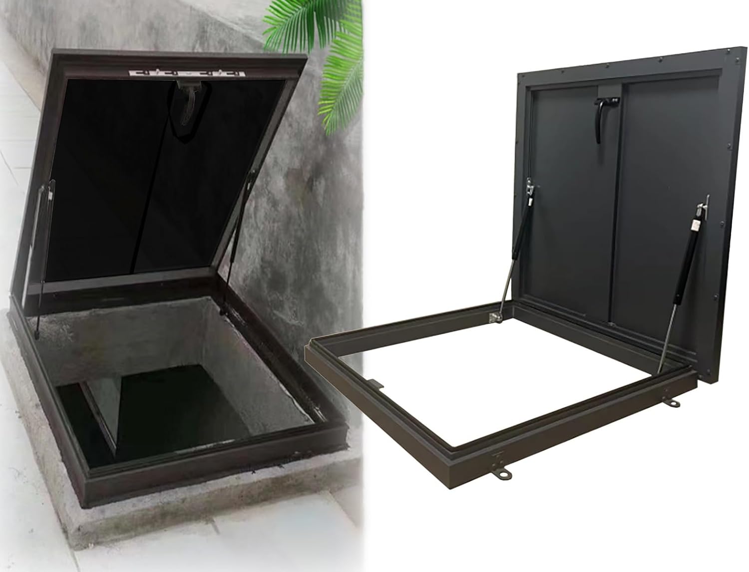 Commercial Attic Access Cover with Lockable Handle, Weatherproof Escape ...