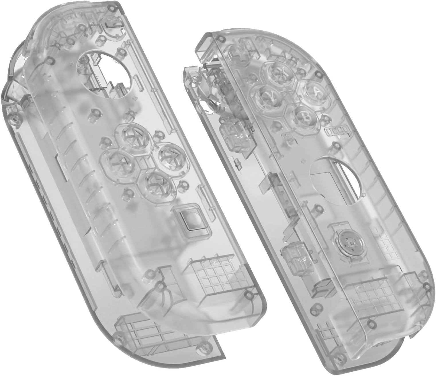Amazon.com: eXtremeRate Transparent Clear Joycon Handheld Controller ...