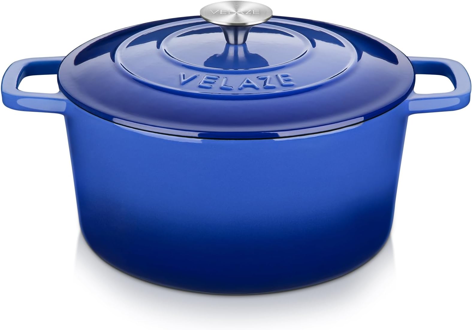 Cast Iron Pot with Lid – Non-Stick Ovenproof Enamelled Casserole Pot ...