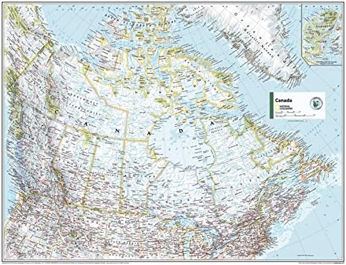 Amazon.com : National Geographic Maps: Canada Political Wall Map - 31 x ...