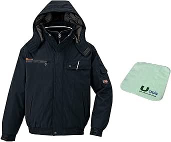 Amazon.co.jp: [ユニフォームU-style] (アイトス) 防風防寒着・防寒ブルゾン (AZ8561) ブラック M ハンカチ付 : ファッション