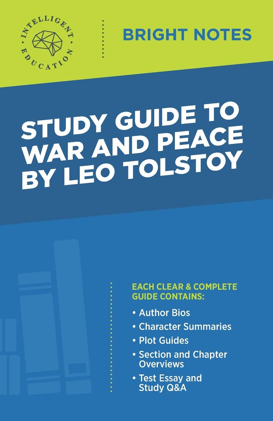Amazon.com: Study Guide to War and Peace by Leo Tolstoy (Bright Notes ...