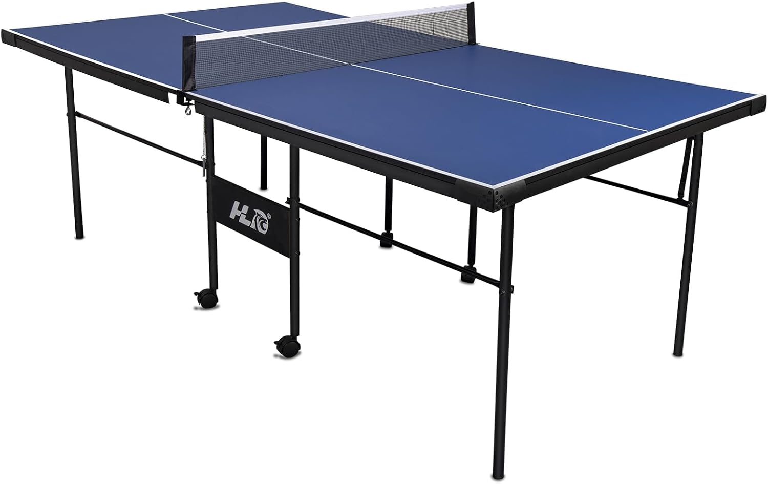 7FT Table Tennis Table Set - Foldable Portable Midsize Ping Pong Table ...
