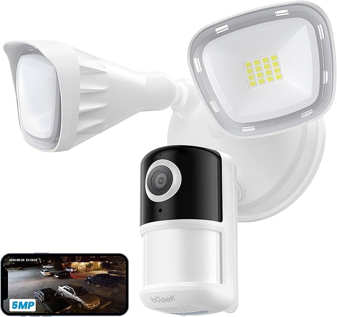 Amazon.com : ieGeek Floodlight Camera, 5MP Outdoor Home Security Light ...