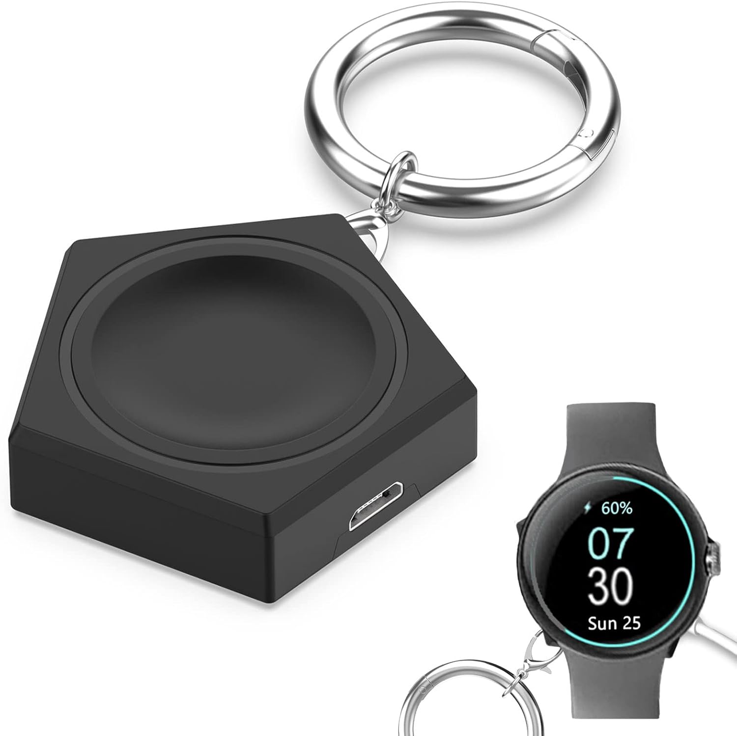 Amazon.com: Miimall Portable Charger for Google Pixel Watch, Wireless ...