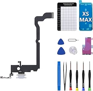 Amazon.com: CYKJGS for iPhone Xs Max Charging Port Replacement White ...