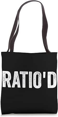 Amazon.com: Ratio'd Funny Viral Influencer Brain Rot Slang Tote Bag ...