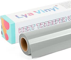 Amazon.com: Heat Transfer Vinyl - Lya Vinyl 12" x 10ft Silver Iron on ...