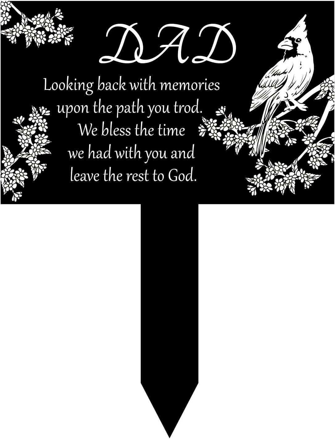 Amazon.com: FREEBLOSS Memorial Stake, Acrylic Grave Stake Cemetery ...