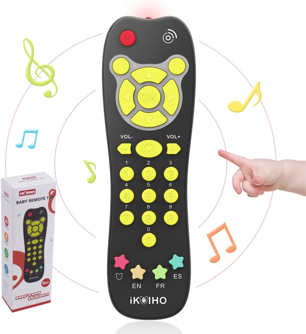 Amazon.com: Baby Remote Control Toy with Light Sound Realistic Toddler ...