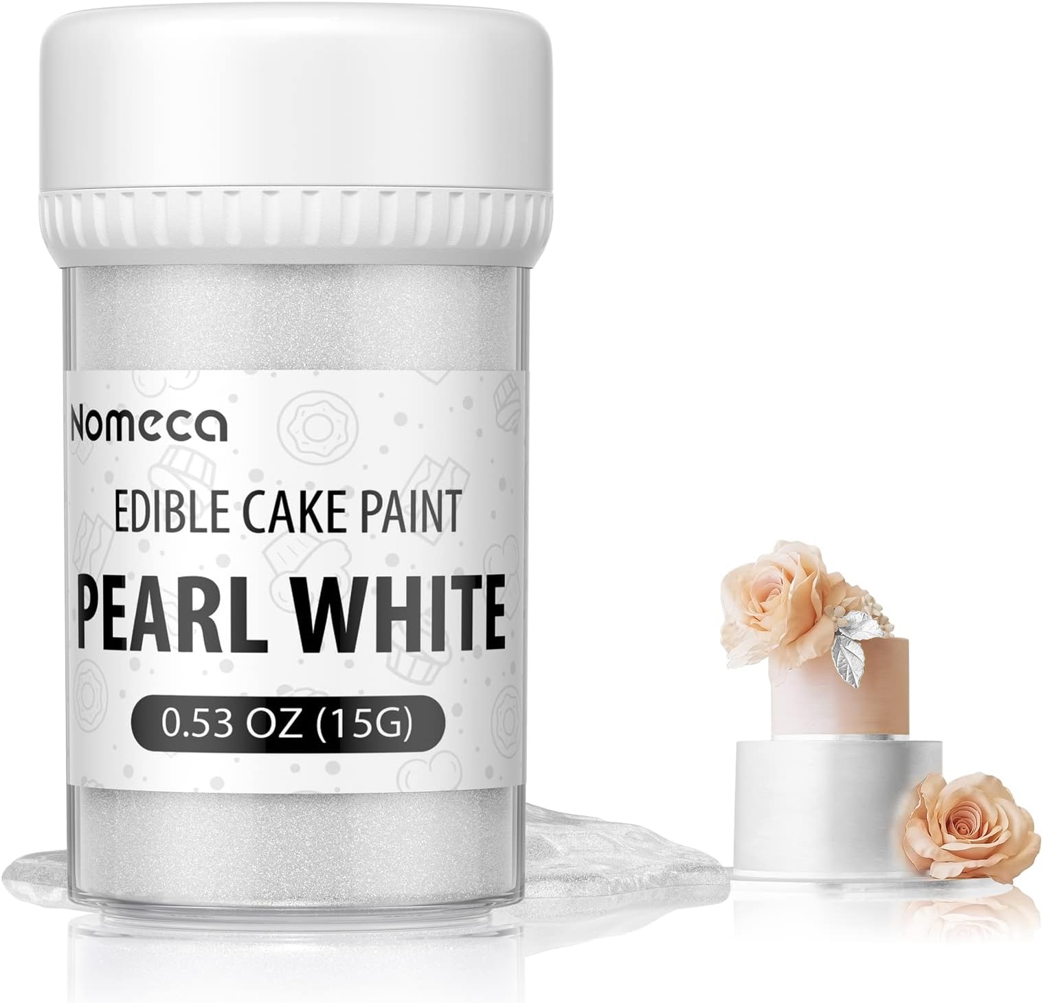 Amazon.com : Edible Cake Paint - Nomeca Food Grade Metallic Paint for ...
