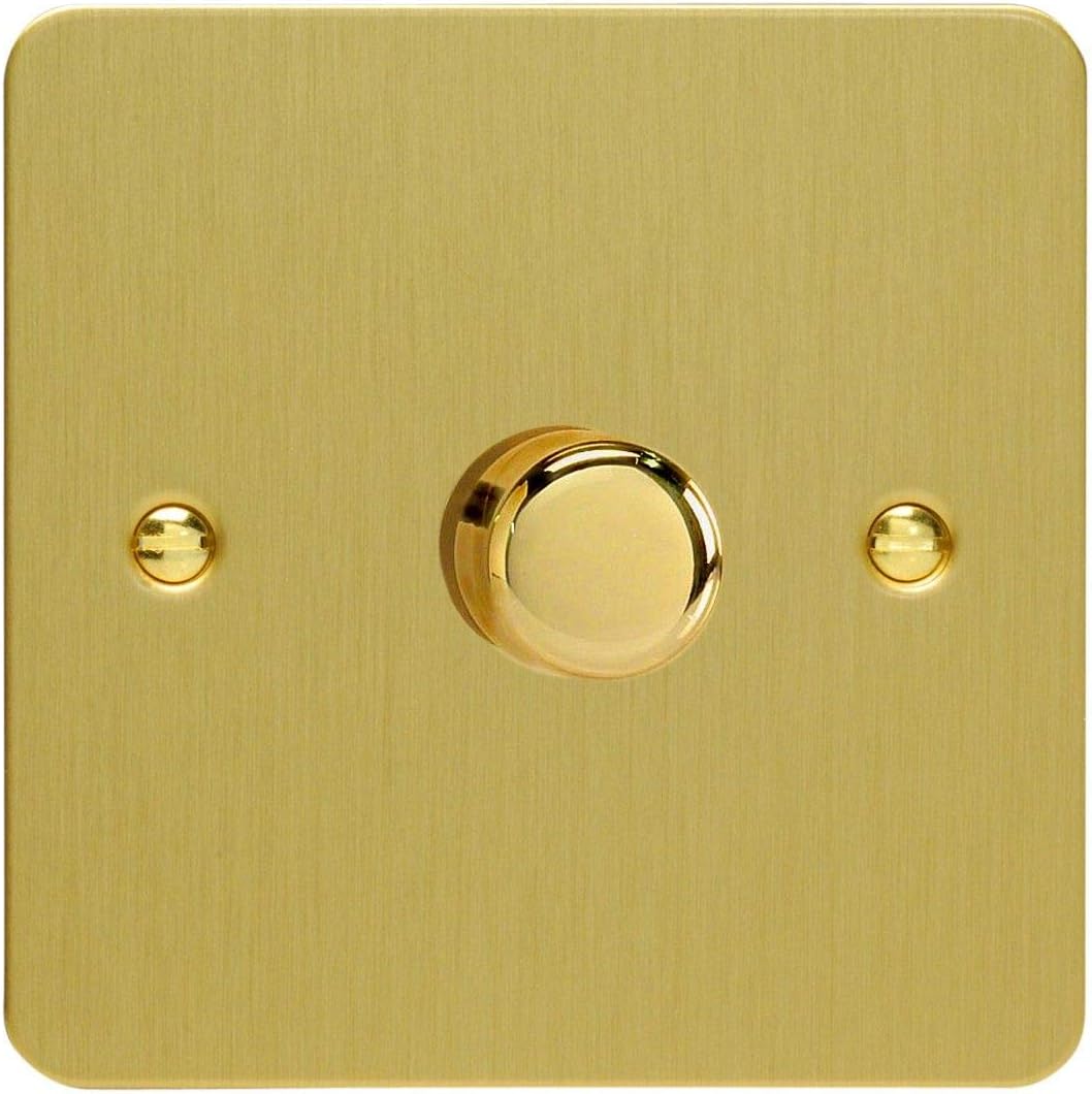 Varilight Switch, Metal, 120 W, Georgian Brass,95x95x47mm : Amazon.co ...