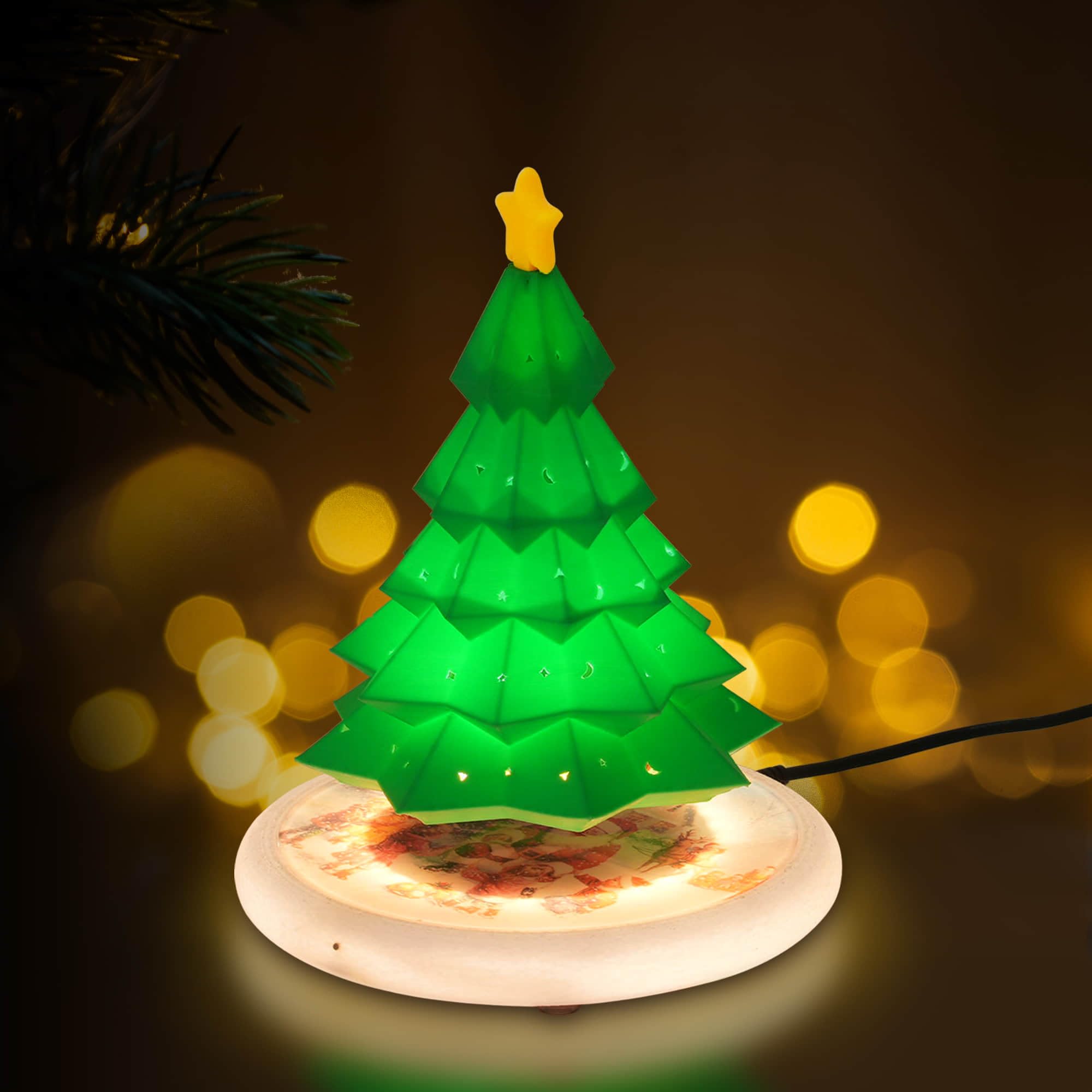 Futuristic Trees With Lights