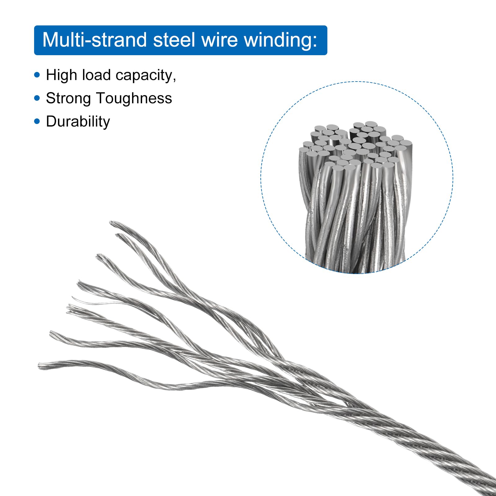 Sourcing Map 6mm 1 4 Inch Clear Vinyl Coated Wire | Desertcart Kenya