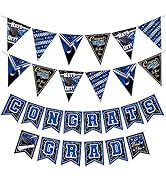 Amazon.com: Treasures Gifted Blue Graduation Banner 2024 - Graduation ...