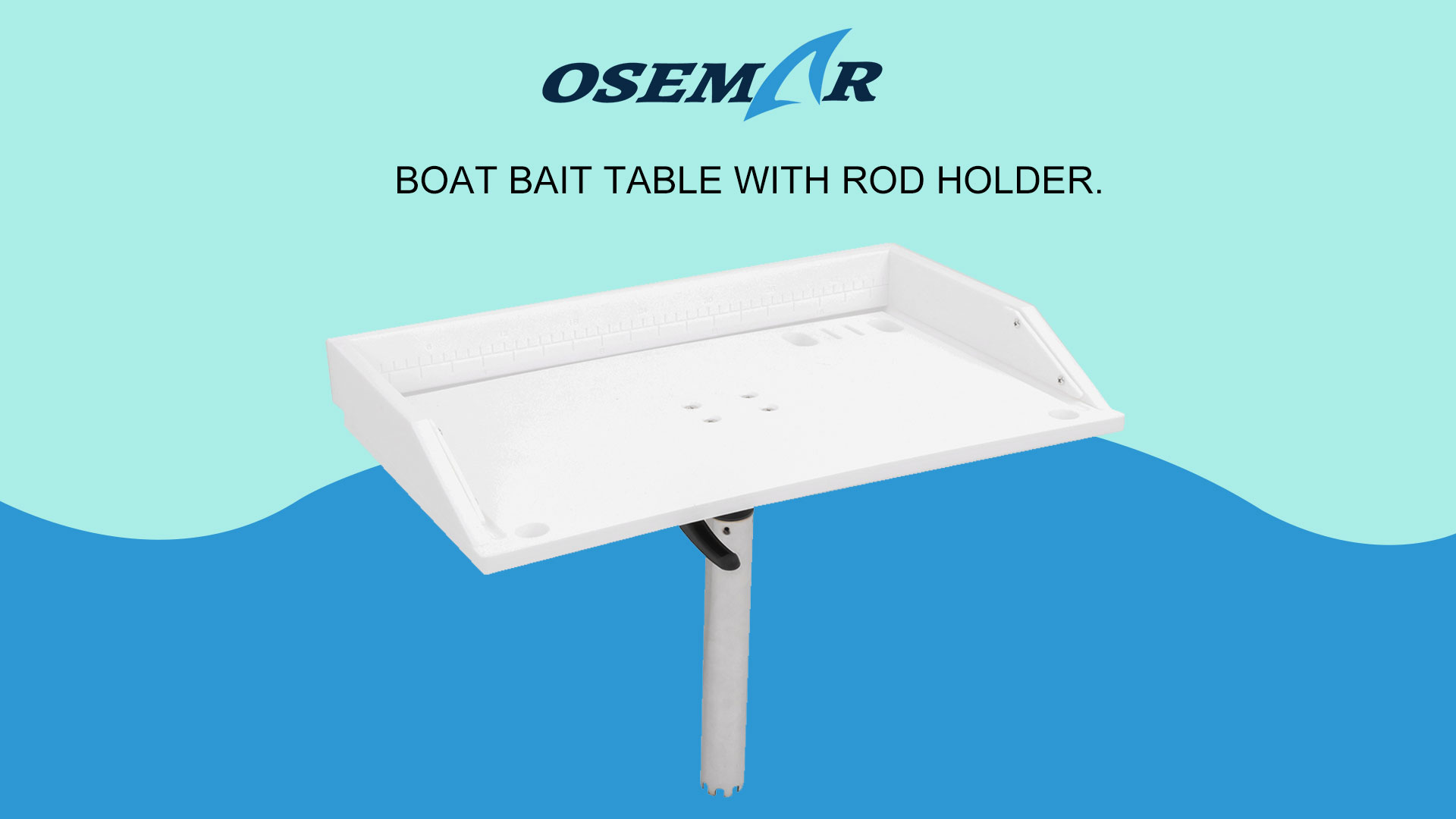 Watch Boat Bait Table with Rod Holder on Amazon Live