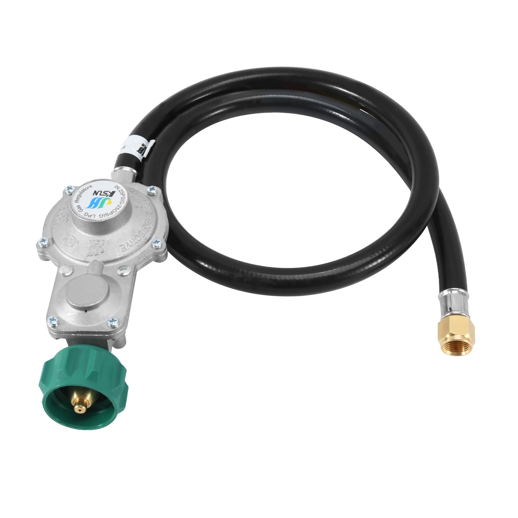 Amazon.com: GasSaf 3FT 2 Stage Propane Regulator Hose, Propane ...