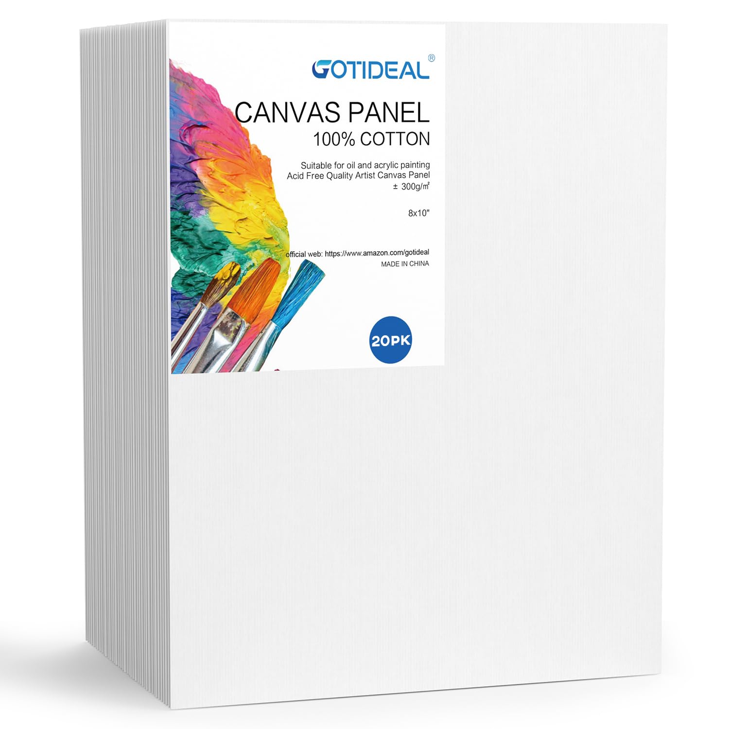 Amazon.com: GOTIDEAL Bulk Canvases for Painting, 11x14 inch Value Pack ...