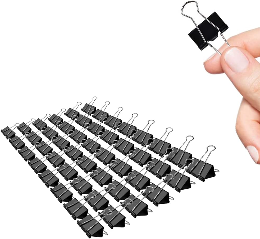 Amazon.com : DSTELIN 96 Pack (19mm) Mini Binder Clips 3/4-Inch Small ...