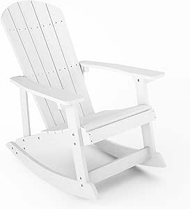 Amazon.com : YEFU Outdoor Rocking Chair,Adirondack Rocking Chair,Patio ...