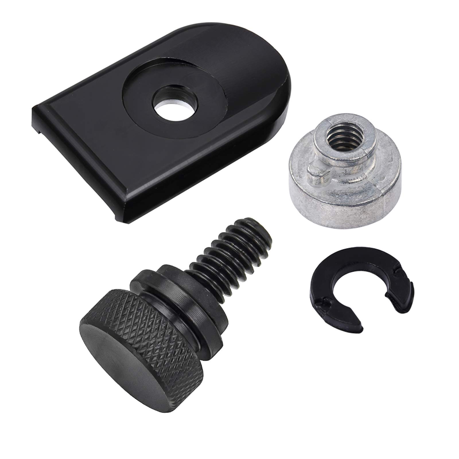 Snapklik.com : Black Stainless Steel Seat Bolt Nut Tab Screw Mount Knob ...