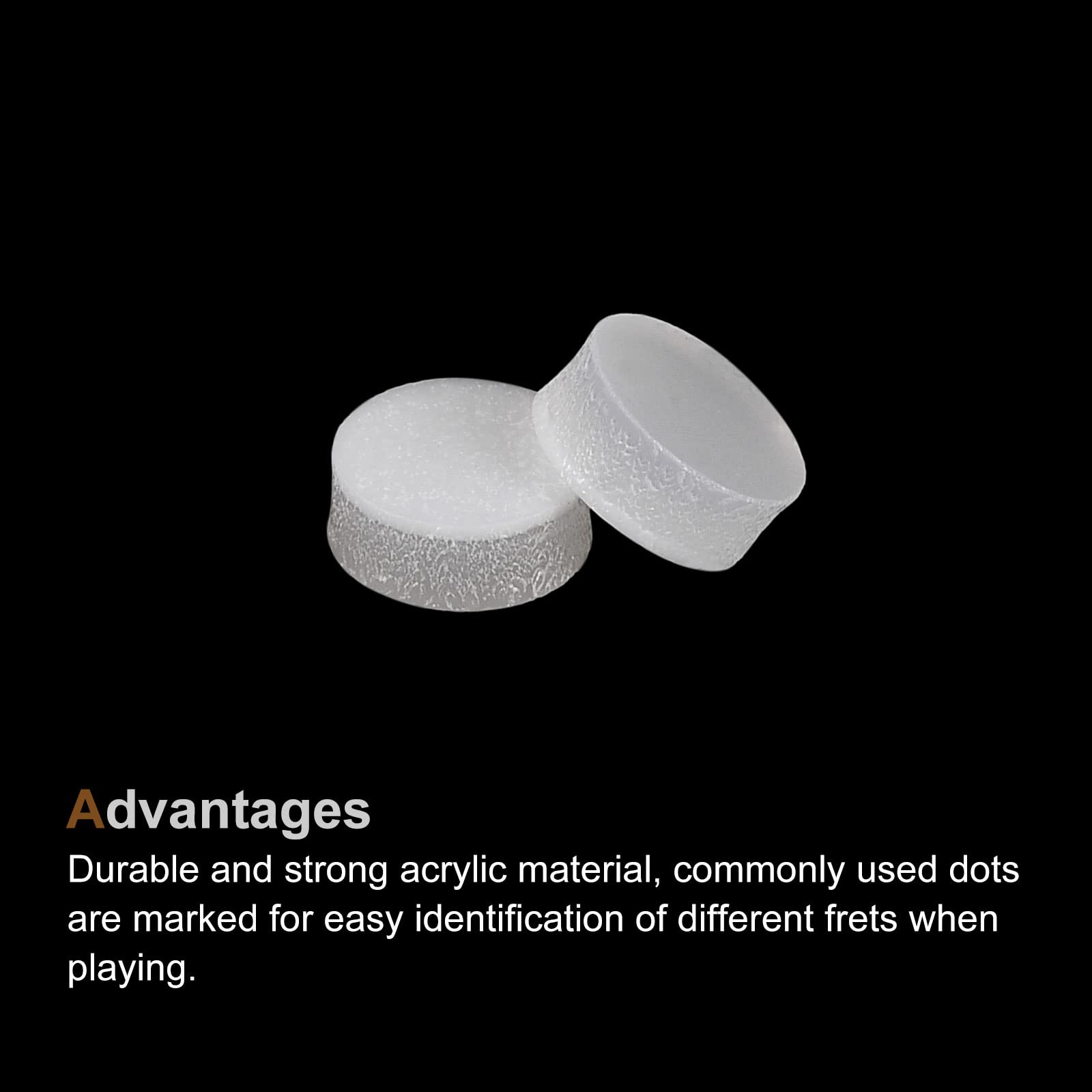 Snapklik.com : MECCANIXITY Inlay Fretboard Dots Guitar Inlay Dots White ...