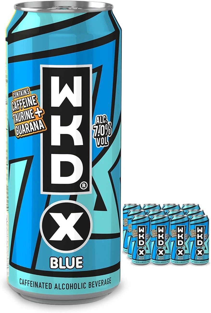 WKD BLUE X CANS 12 PACK - 500ml : Amazon.co.uk: Grocery