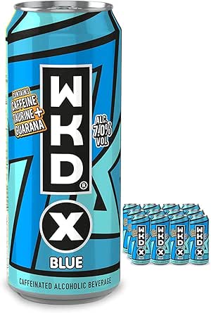 WKD BLUE X CANS 12 PACK - 500ml : Amazon.co.uk: Grocery
