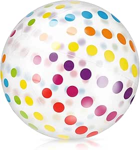 DSLSQD 20" Rainbow Beach Balls, Large Inflatable Pool Toys for Party ...