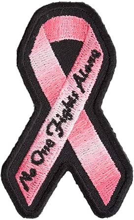 Amazon.com: No One Fights Alone Patch, Breast Cancer Awareness Patches ...