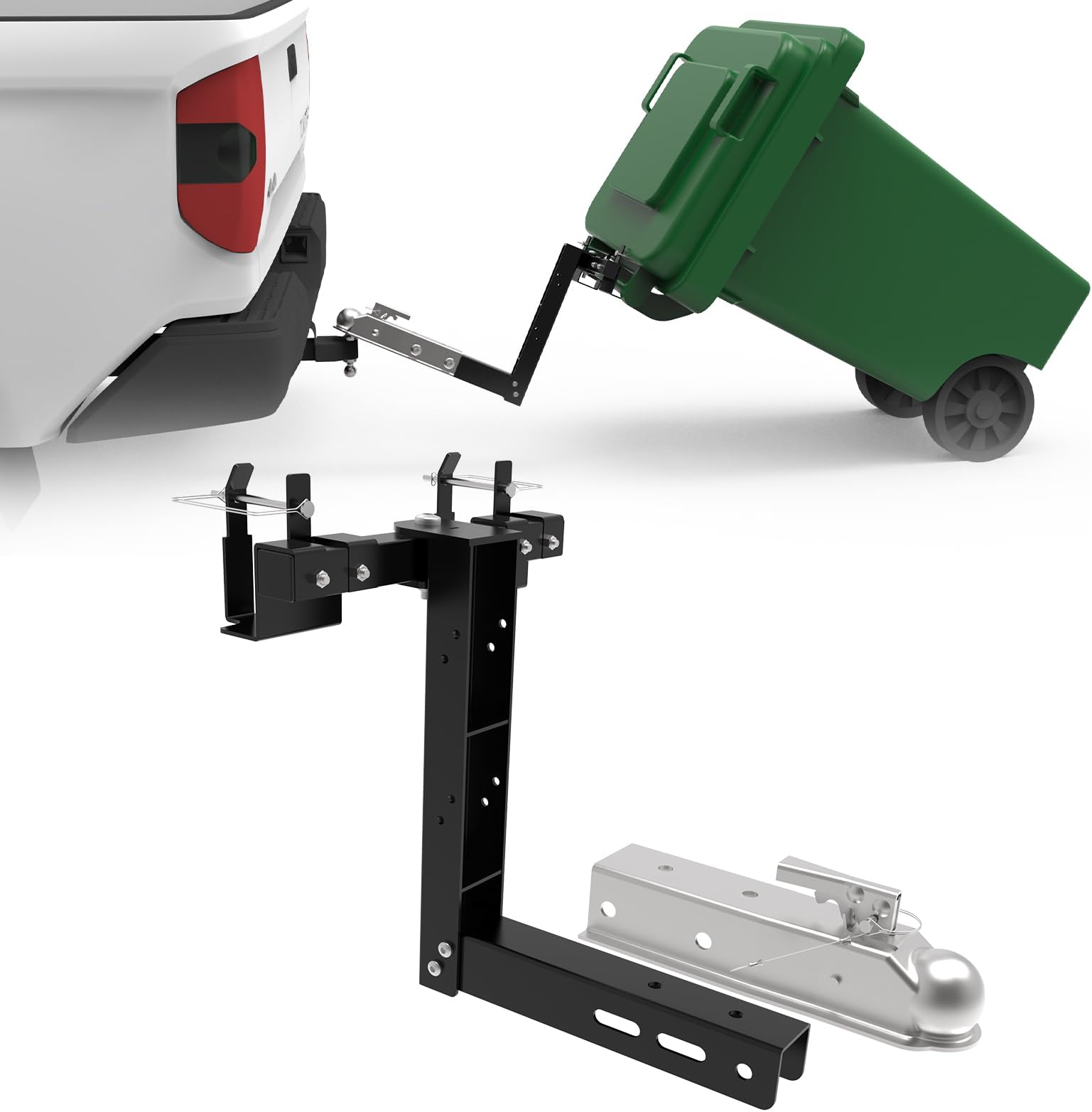 Amazon.com: Tow Tuff Car, Truck, ATV Trash Can Trailer Hitch : Automotive