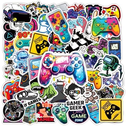 50 Pcs Gamepad Kids Stickers, Retro Gaming Stickers for Kids Teens ...