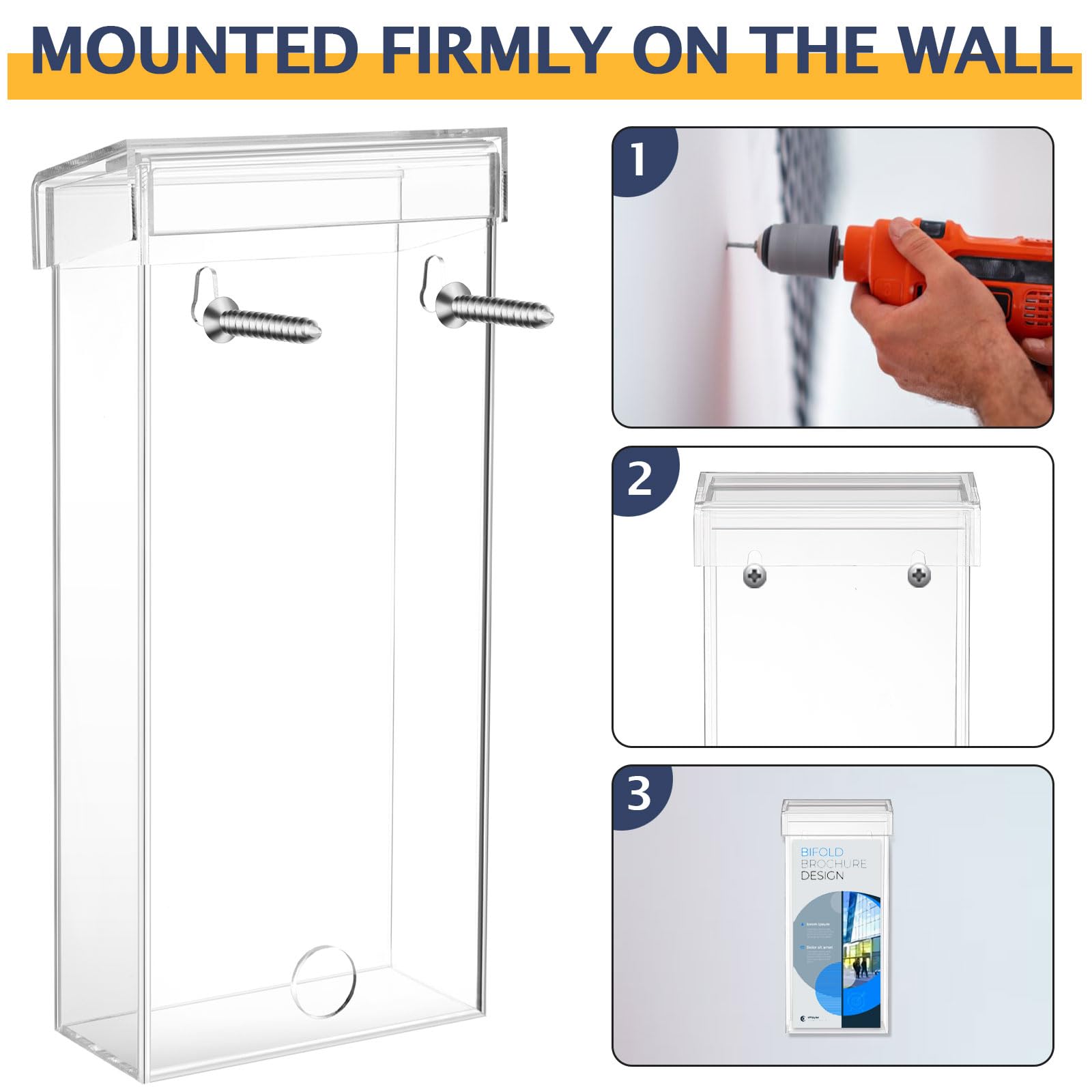 Snapklik.com : Remerry 1 Pcs Outdoor Brochure Holder 4 X 9 Inch ...