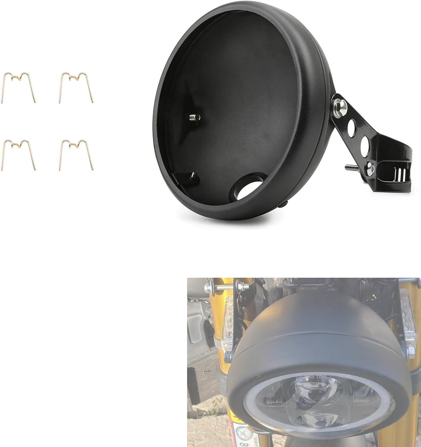 Amazon.com: 7" Headlight Bucket Housing Trim Ring, PSLER 7 Inch Front ...
