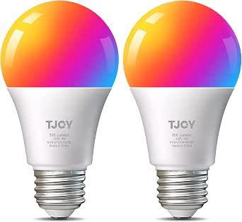 TJOY Alexa Smart Light Bulbs, Bluetooth Led Bulb Compatible with Alexa ...
