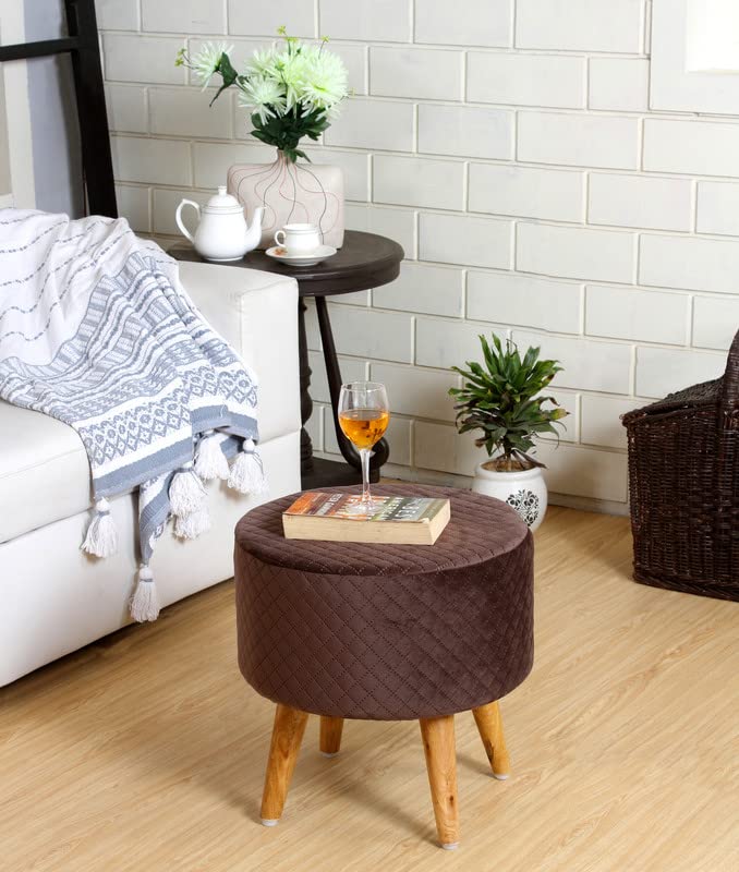 Interiors Spot Ottoman Pouffes Sitting Mudda Puffy Stool for Living ...
