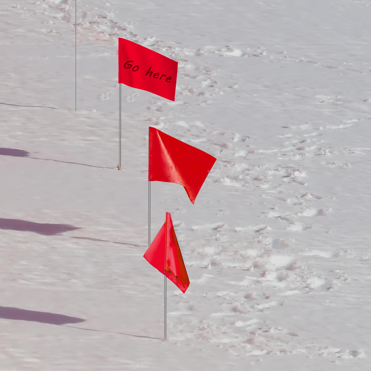 Snapklik.com : Zozen 50Pack Red Marking Flags, Writable/15x4x5 Inch ...