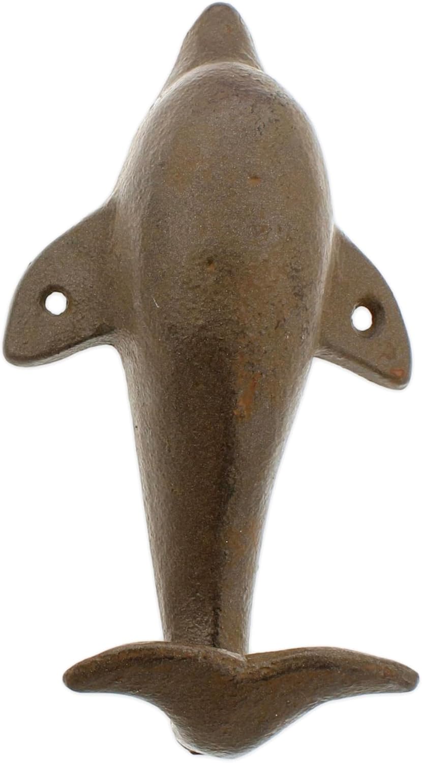 Amazon.com: Distinctive Designs Cast Iron Dolphin Hook - Metal Indoor ...