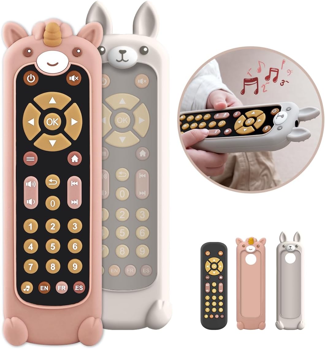 Nueplay Baby TV Remote Control Toy with Light and Sound, Toddler ...