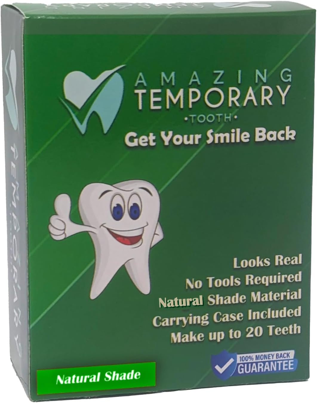 (Natural Shade) Amazing Temporary Tooth Replacement Kit, Temp Missing ...